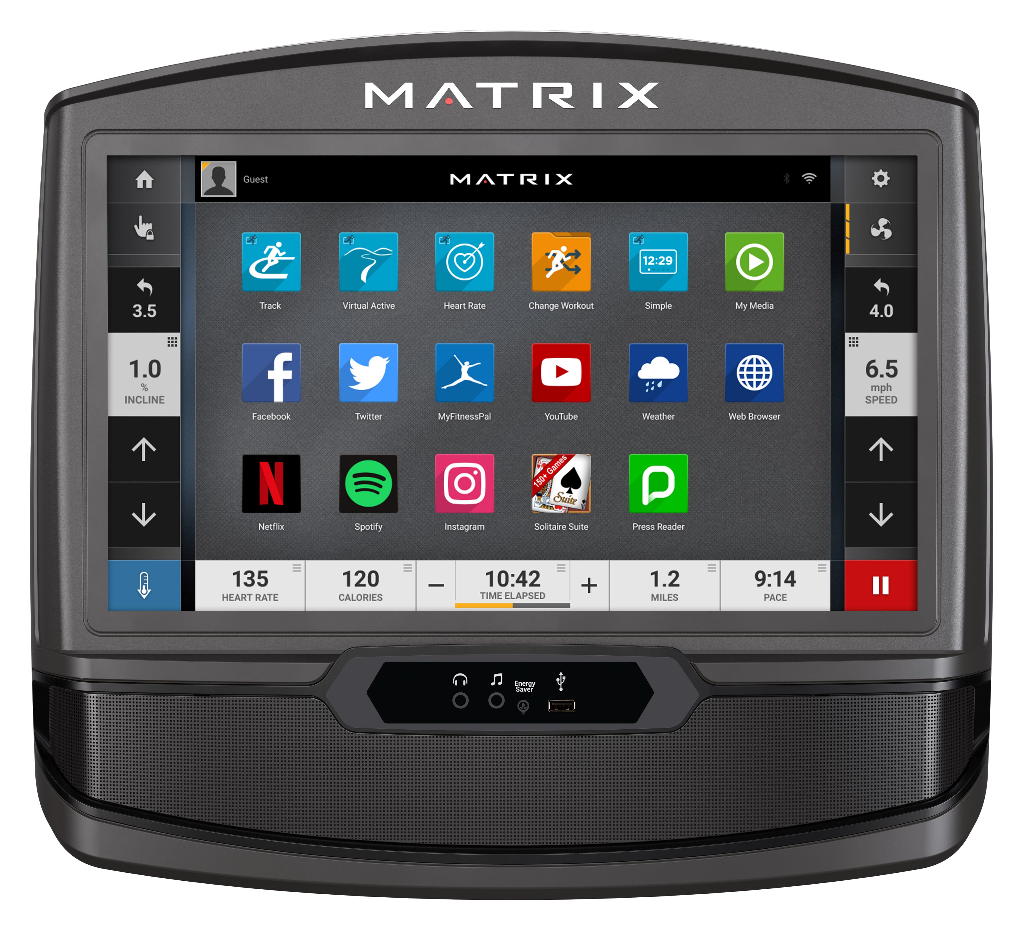 Matrix TF50 - ลู่วิ่งไฟฟ้าฟีเจอร์ครบ พร้อมจอสัมผัส HD