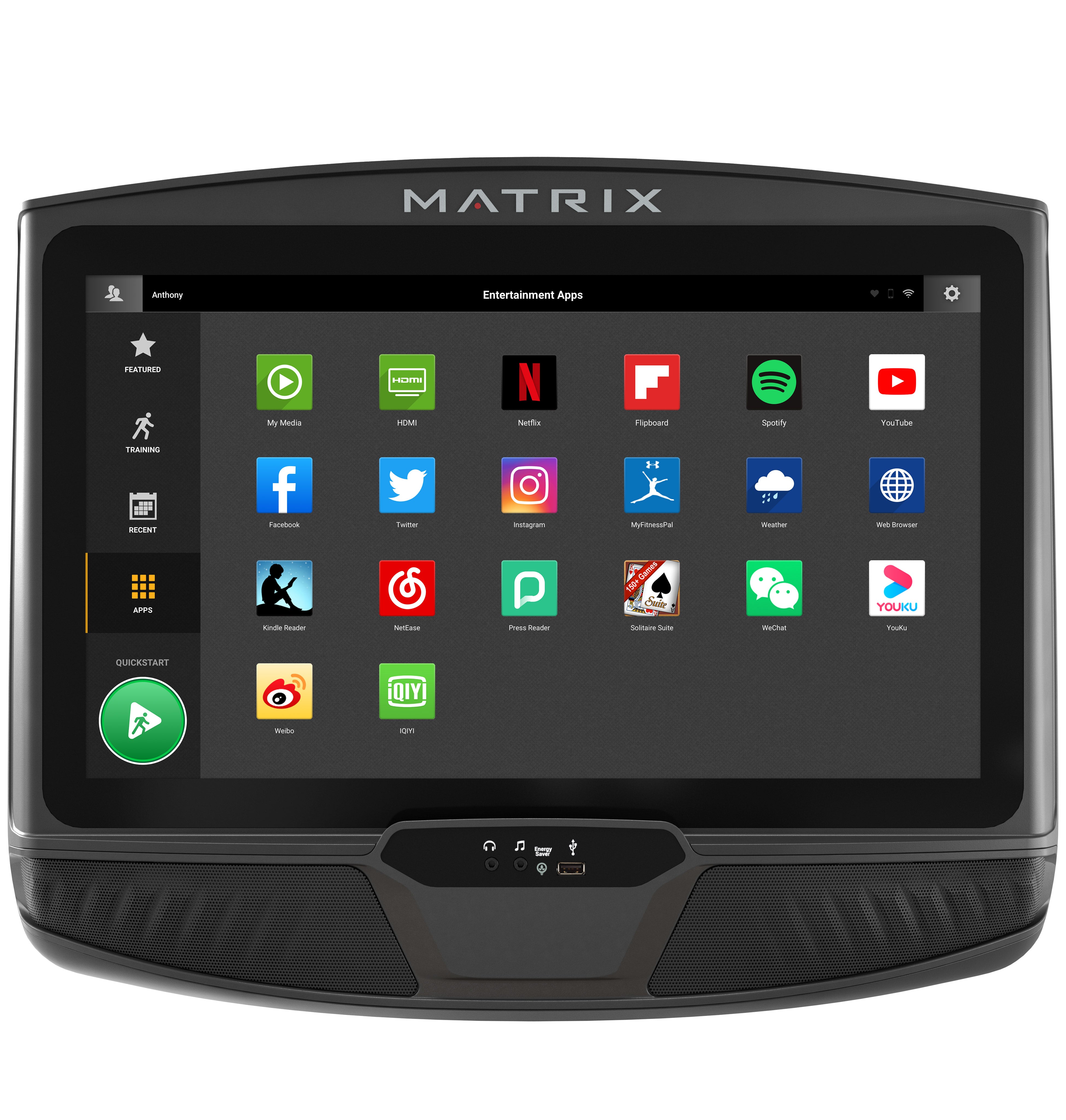 Matrix TF50 - ลู่วิ่งไฟฟ้าฟีเจอร์ครบ พร้อมจอสัมผัส HD